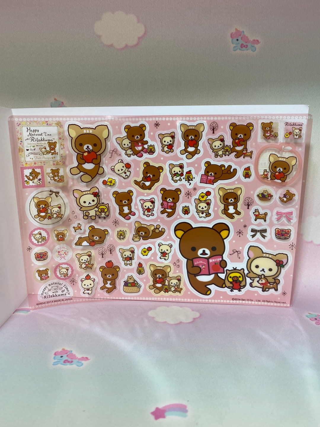 Rare Rilakkuma Clear Seal Sticker Sheet With Paper Cover - Etsy