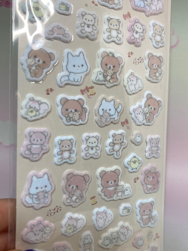 2021 Chairoi Koguma Collection Puffy Sticker Sheet - Etsy