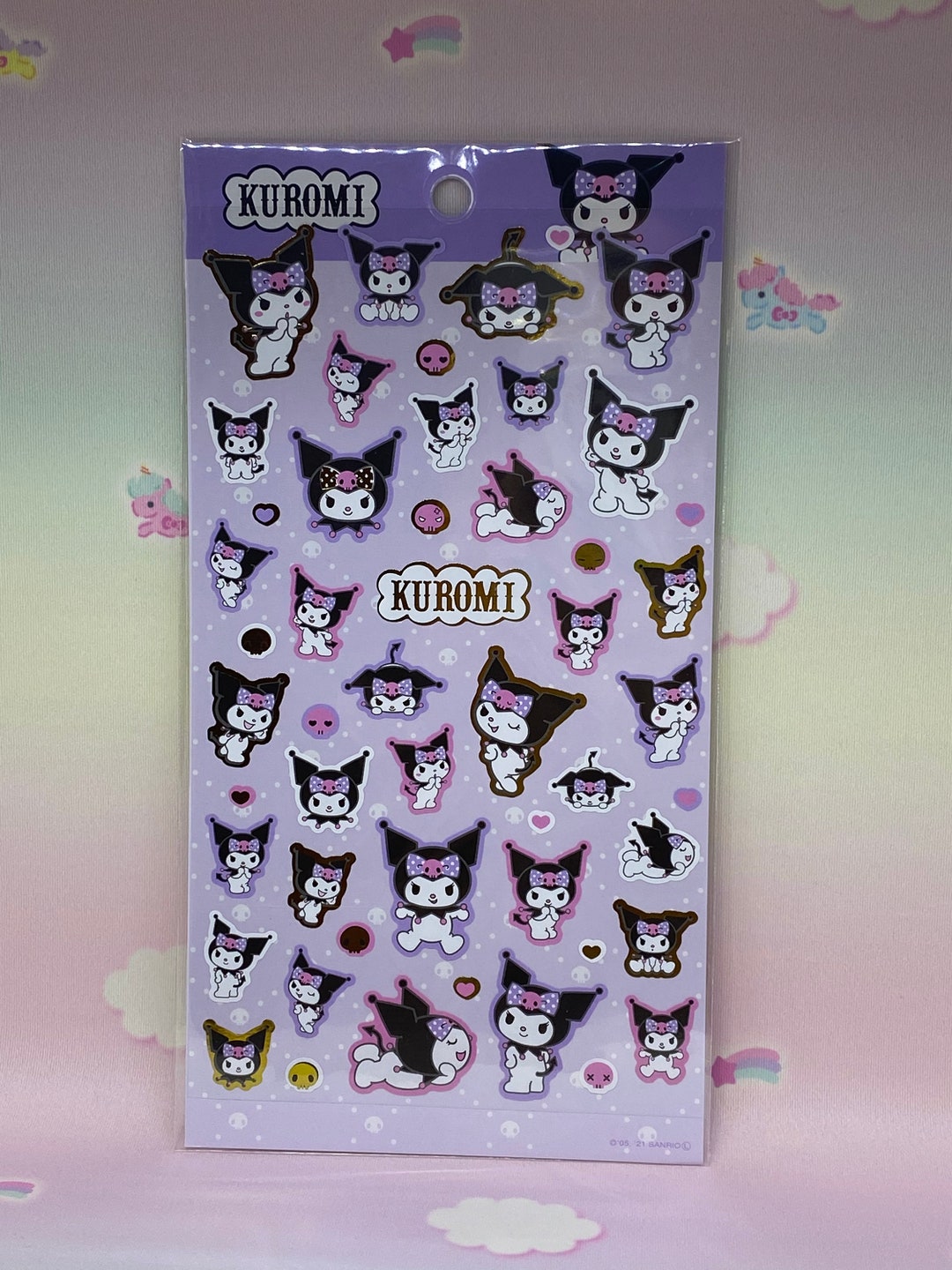 2021 Kuromi Sticker Sheet - Etsy