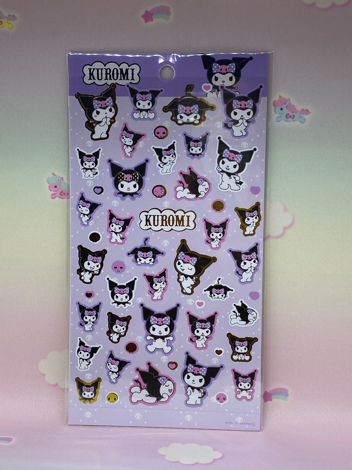 2021 Kuromi Sticker Sheet - Etsy