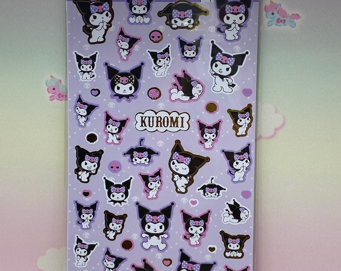2021 Kuromi Sticker Sheet - Etsy