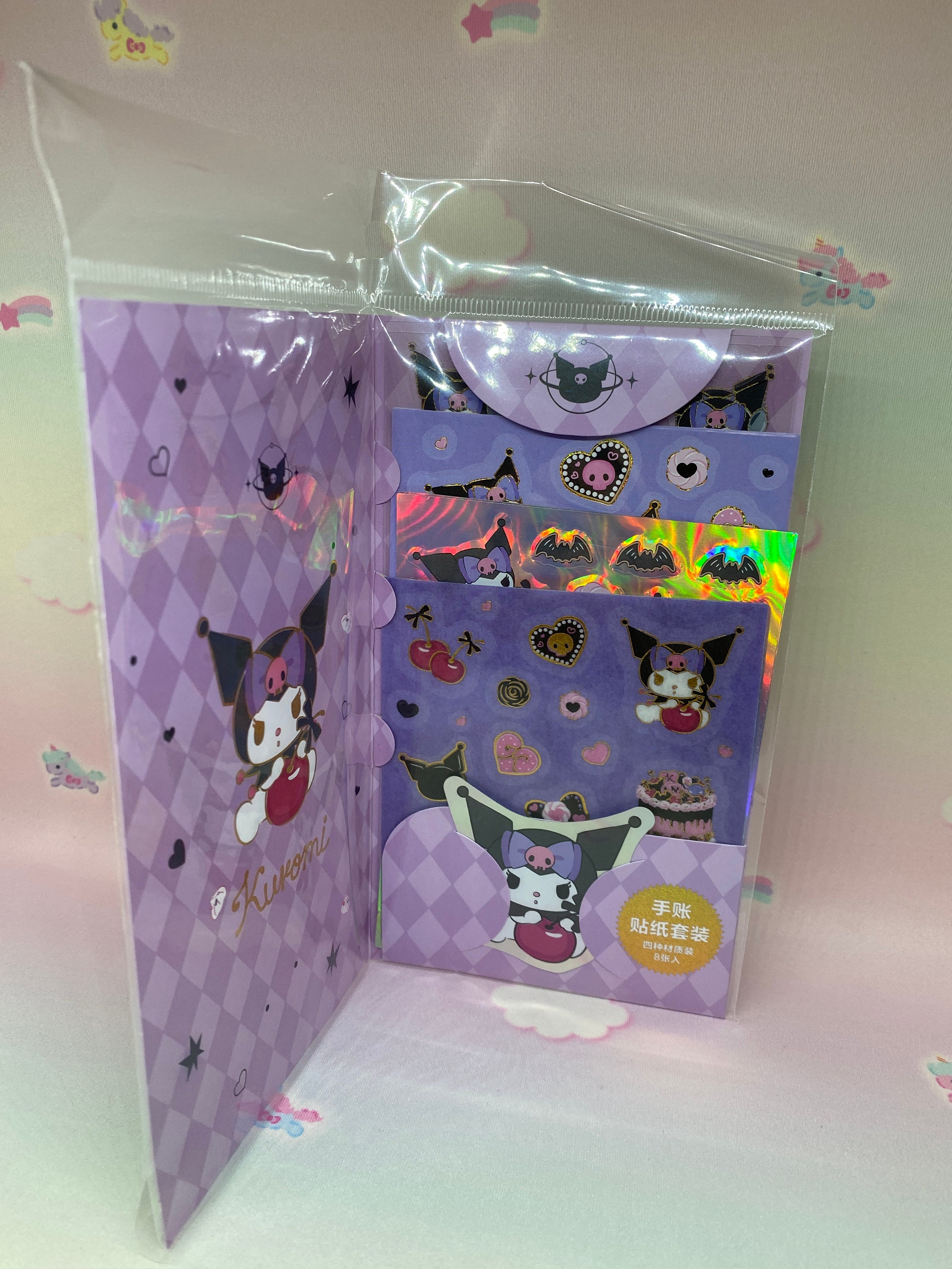 Kuromi Sticker Pack 9 Sticker Sheets 1 Decal - Etsy