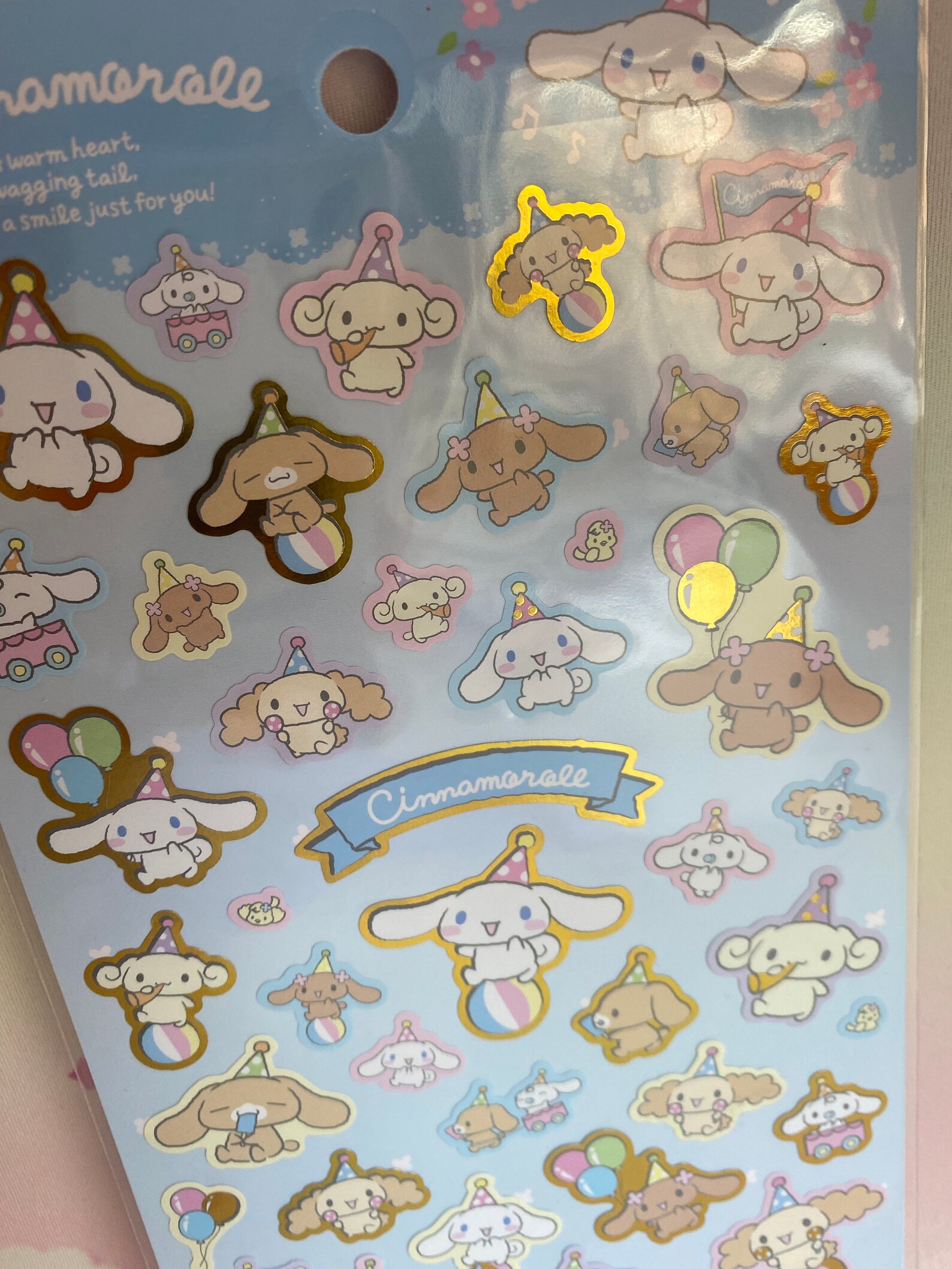 Cinnamoroll Sticker Sheet With Gold Accents - Etsy