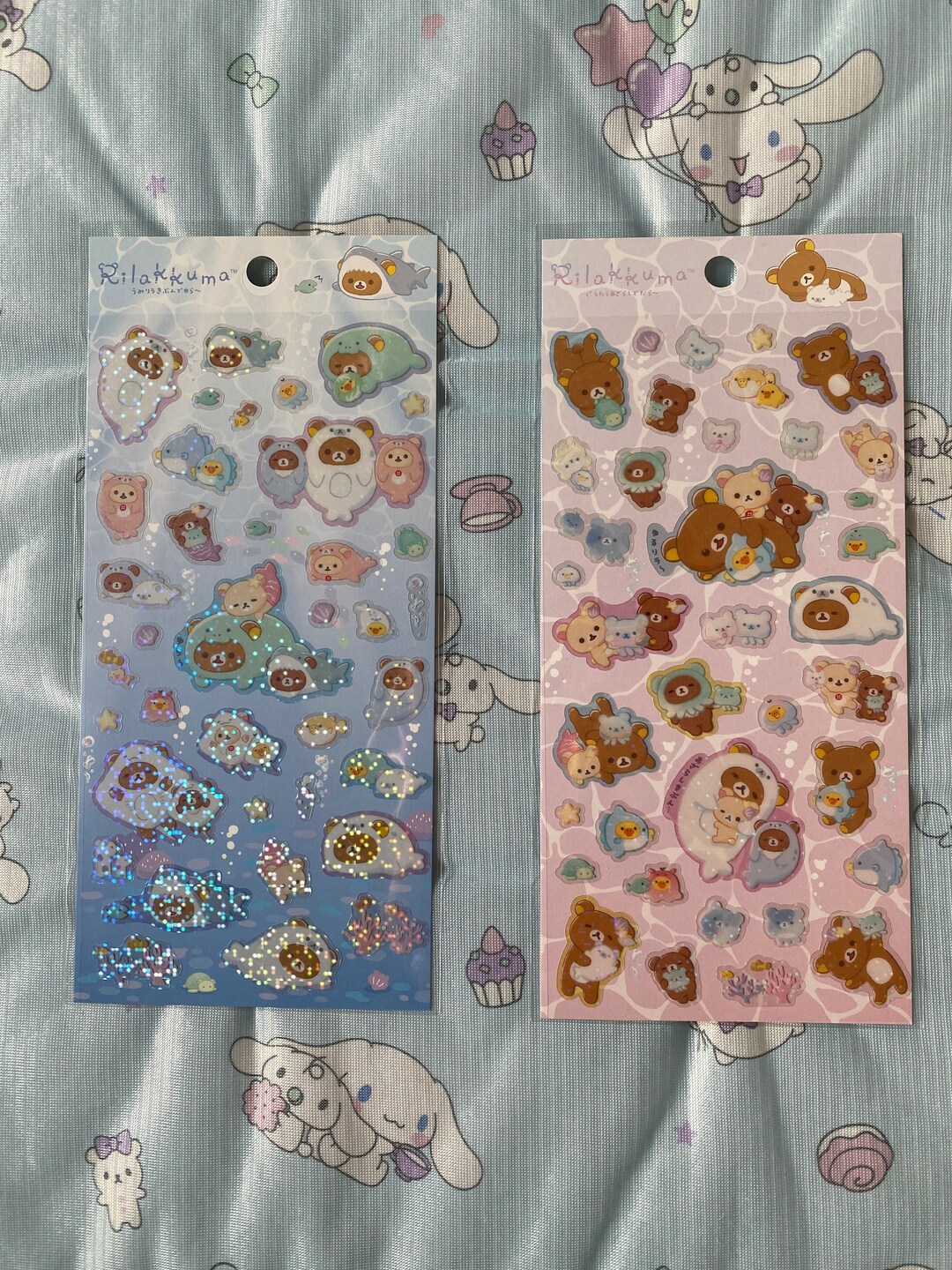 2024 Rilakkuma Clear Sticker Sheet Holo/glitter (pick One) - Etsy