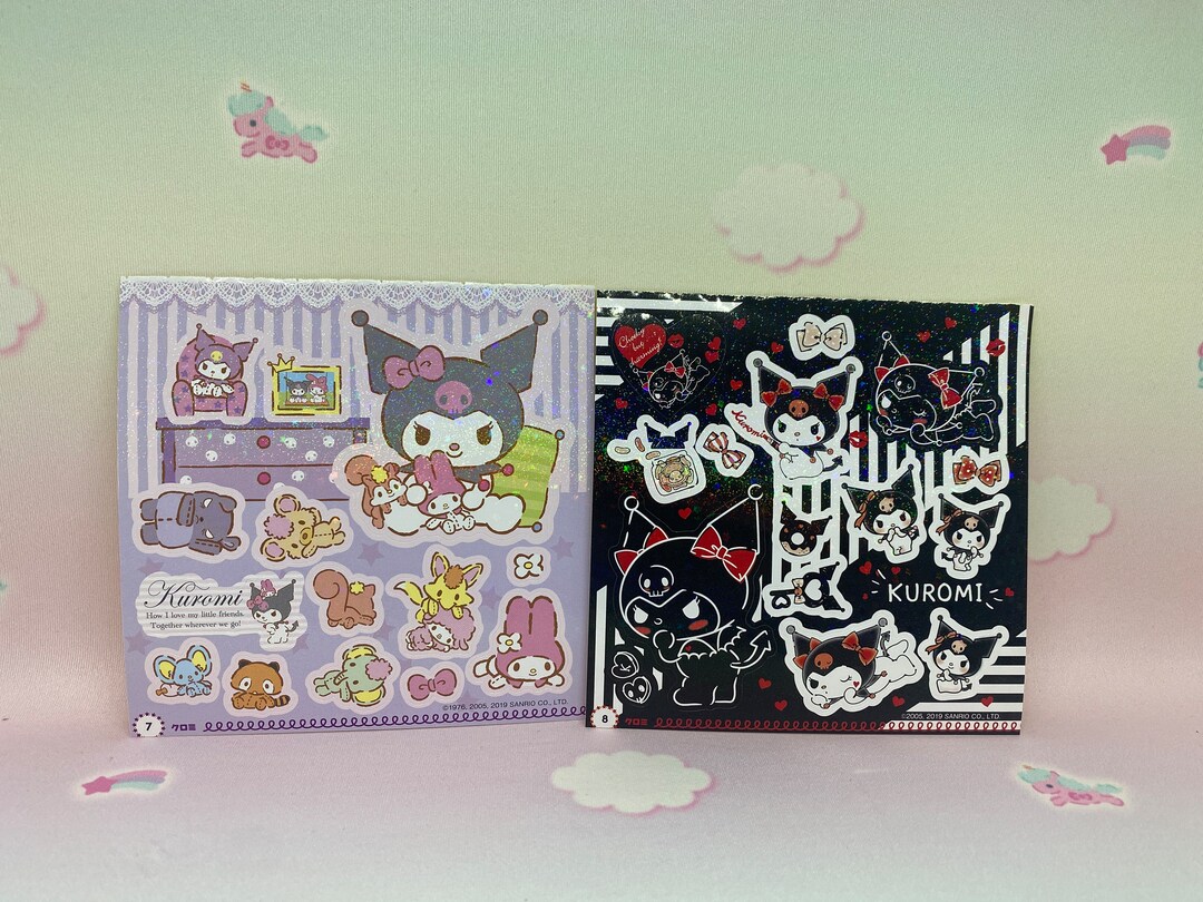 Kuromi Holo/shimmer Sticker Sheet (pick One) - Etsy
