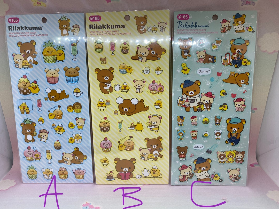 New 2023 Rilakkuma Sticker Sheet (pick One) - Etsy