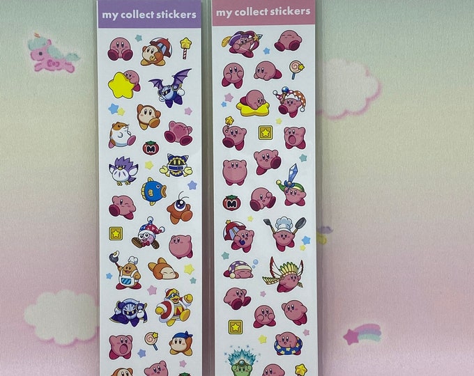 Small Kirby Sticker Sheet pick One - Etsy