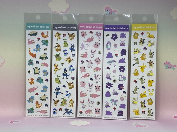 New 2021 Small Pokémon Sticker Sheets pick One - Etsy