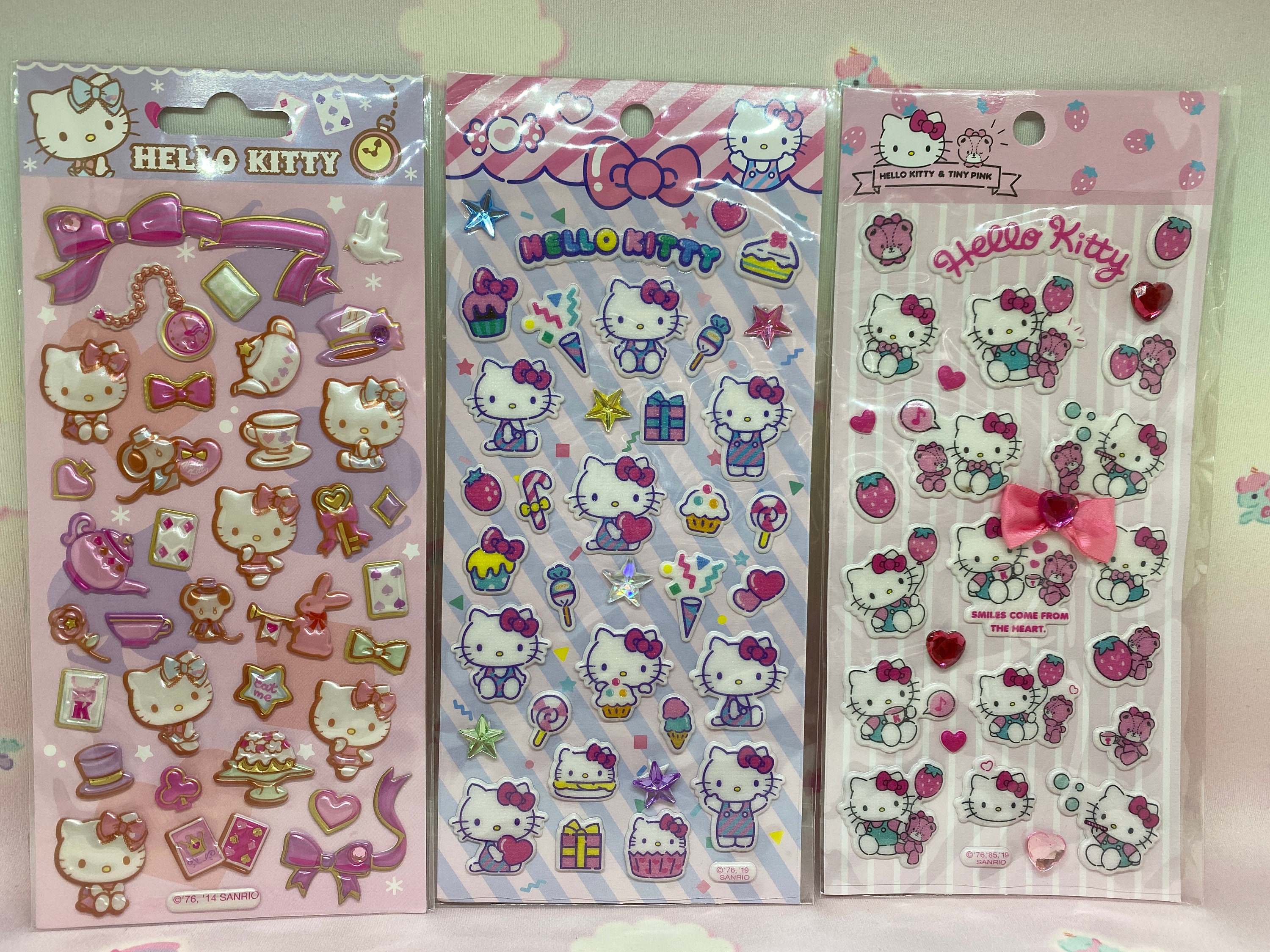 Hello Kitty Puffy Sticker Sheet pick One - Etsy
