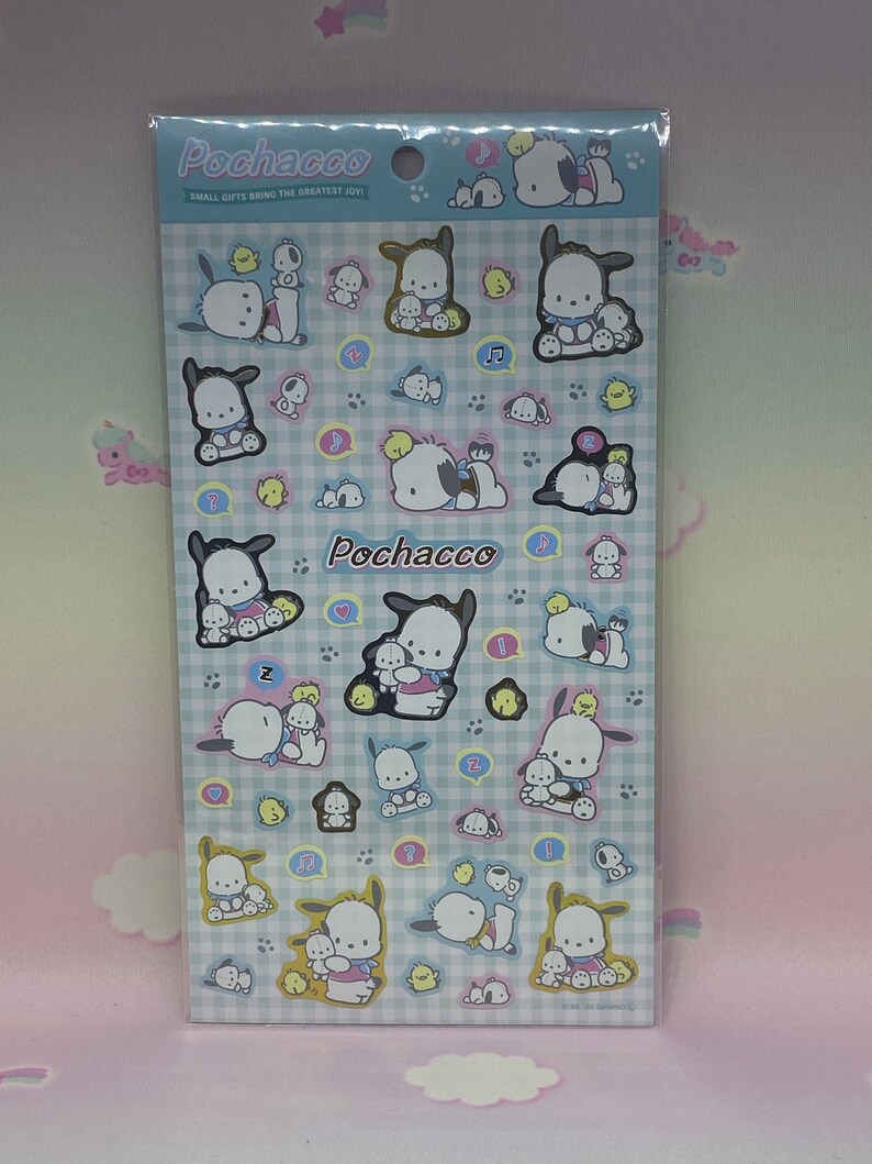 2020 Pochacco Sticker Sheet | Etsy