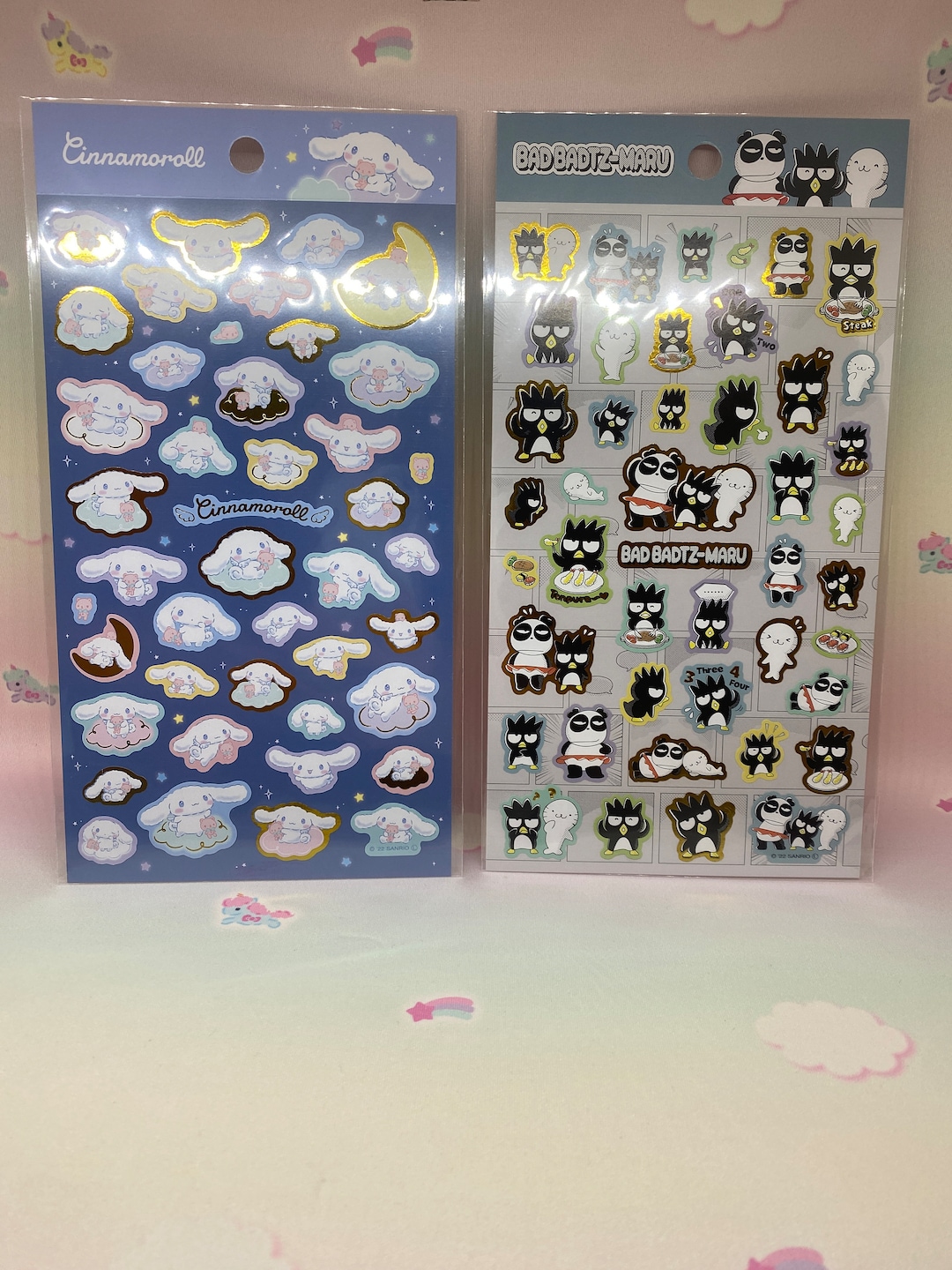 2023 Cinnamoroll and Bad Badtz-maru Large Sticker Sheet (pick One) - Etsy