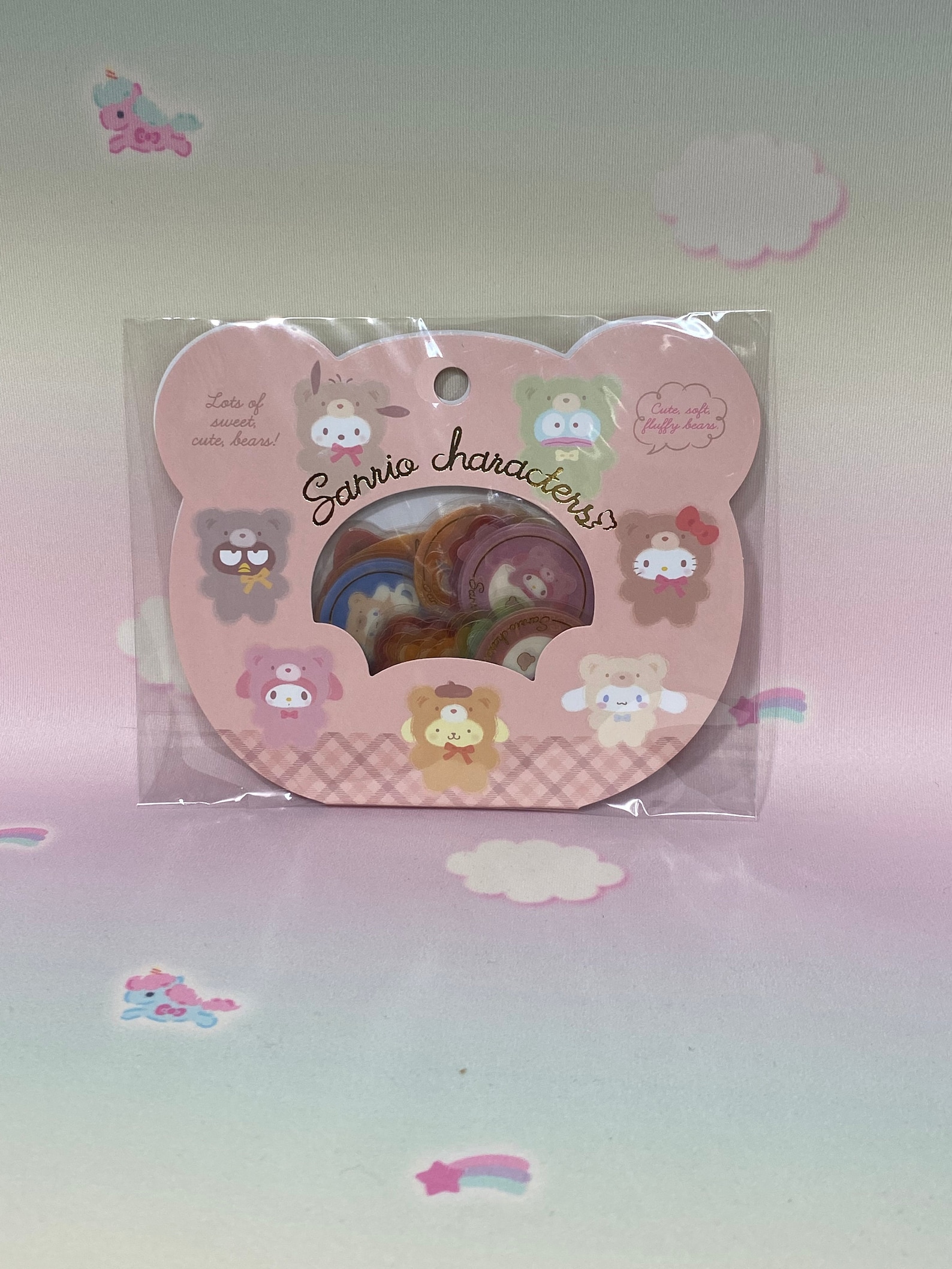 2021 Rilakkuma Puffy Bear Collection Sticker Flakes - Etsy