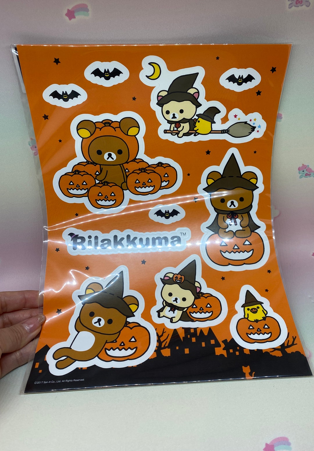 Rare Rilakkuma Large Halloween Decal Sticker Sheet - Etsy