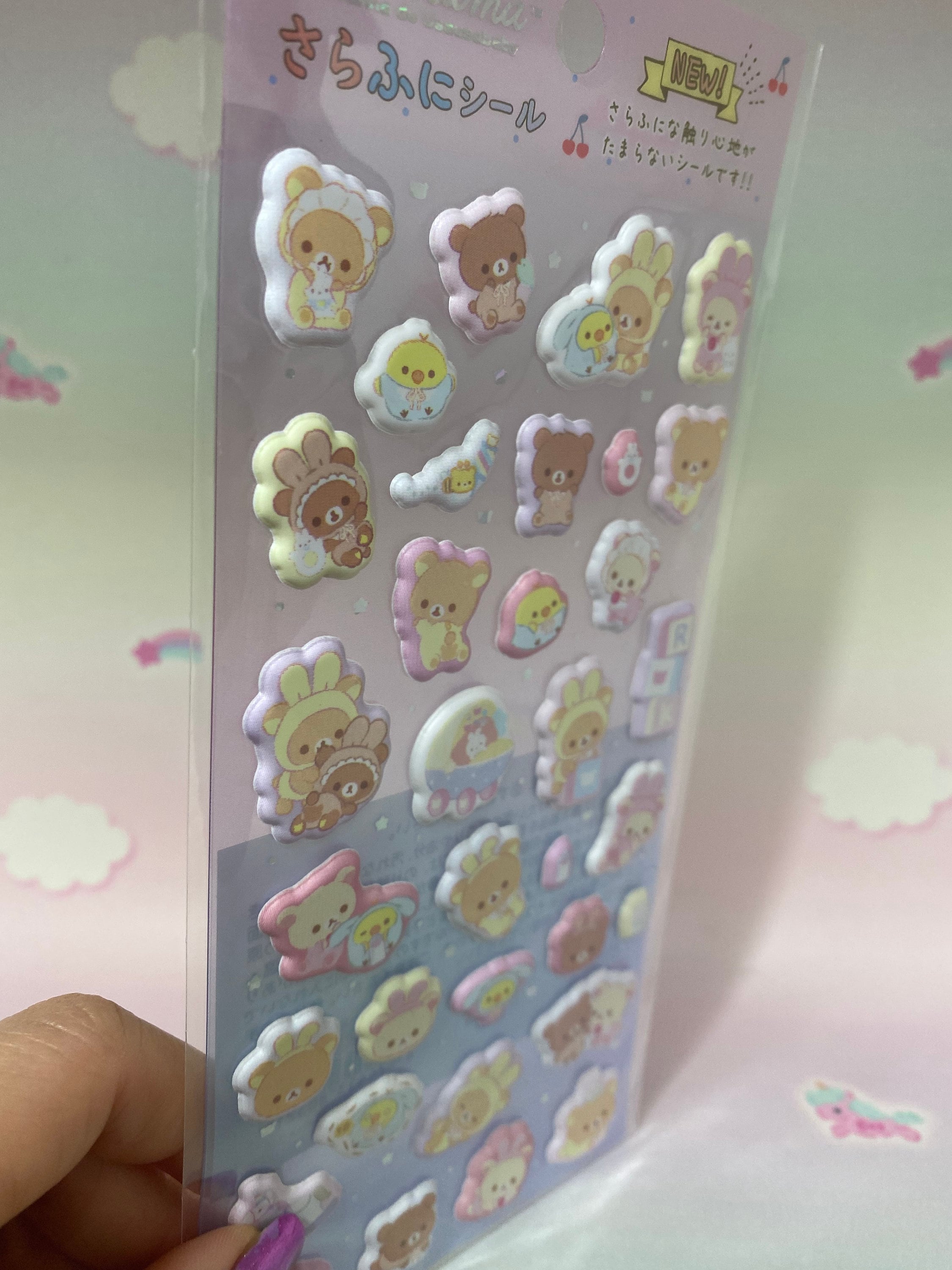 Rilakkuma Puffy Style Sticker Sheets pick One | Etsy