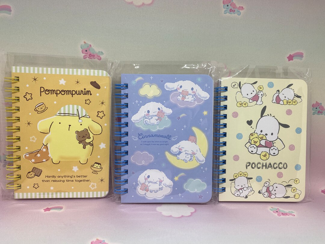 Pompompurin, Cinnamoroll , Pochacco Notebook/memo Book (pick One) - Etsy
