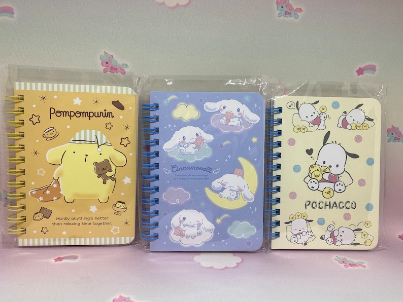 Pompompurin Cinnamoroll Pochacco Notebook/memo Book pick - Etsy