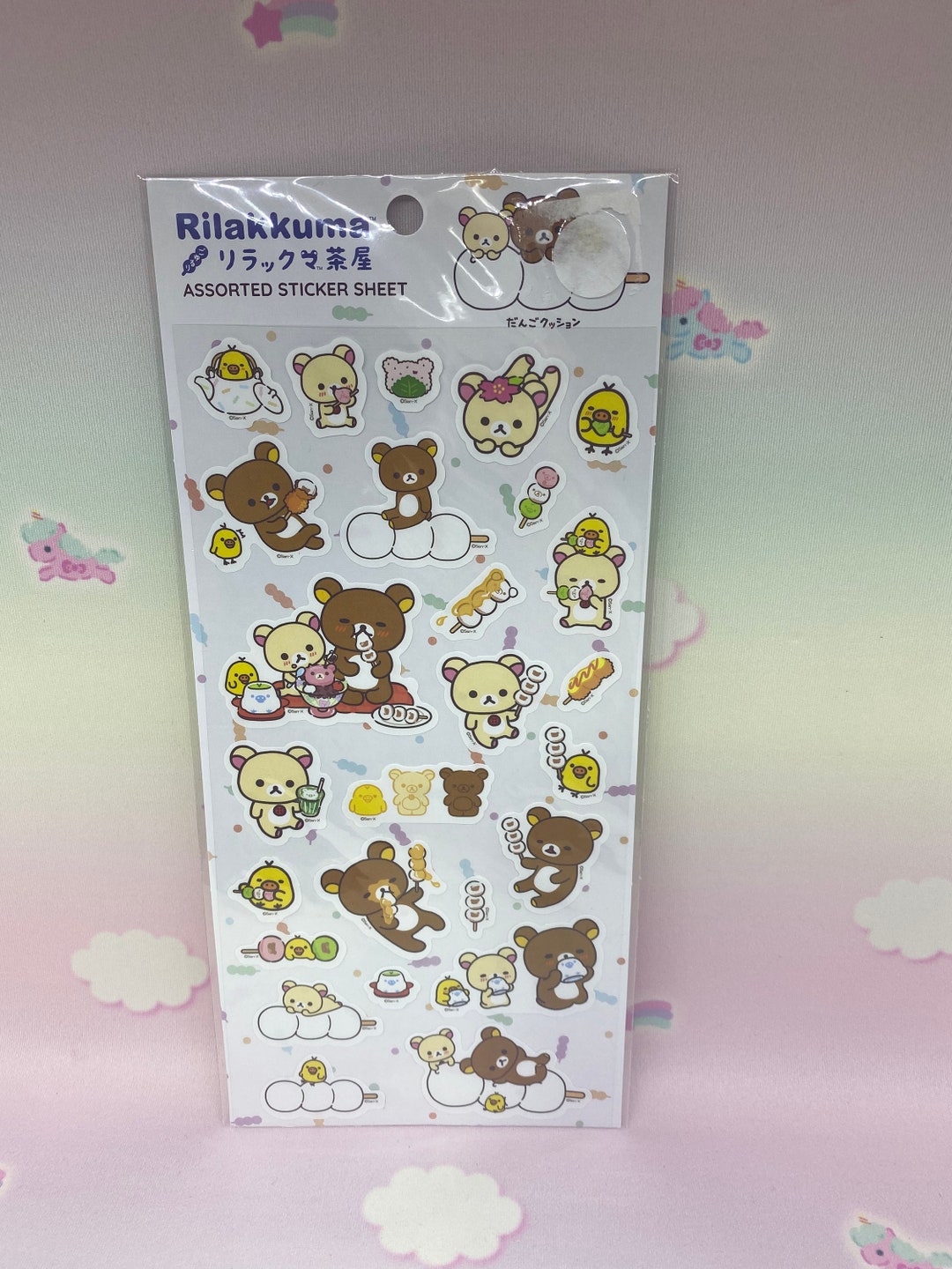 2021 Rilakkuma Food White Sticker Sheet - Etsy