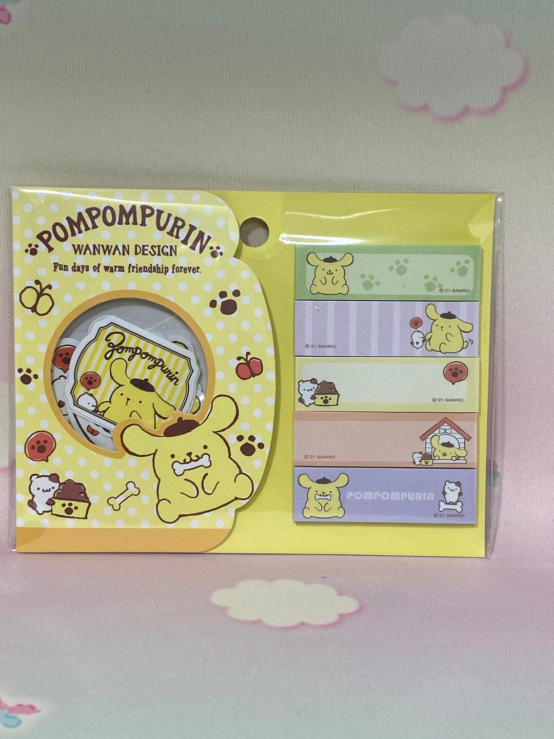 Pompompurin Sticker Flakes With Sticky Notes - Etsy