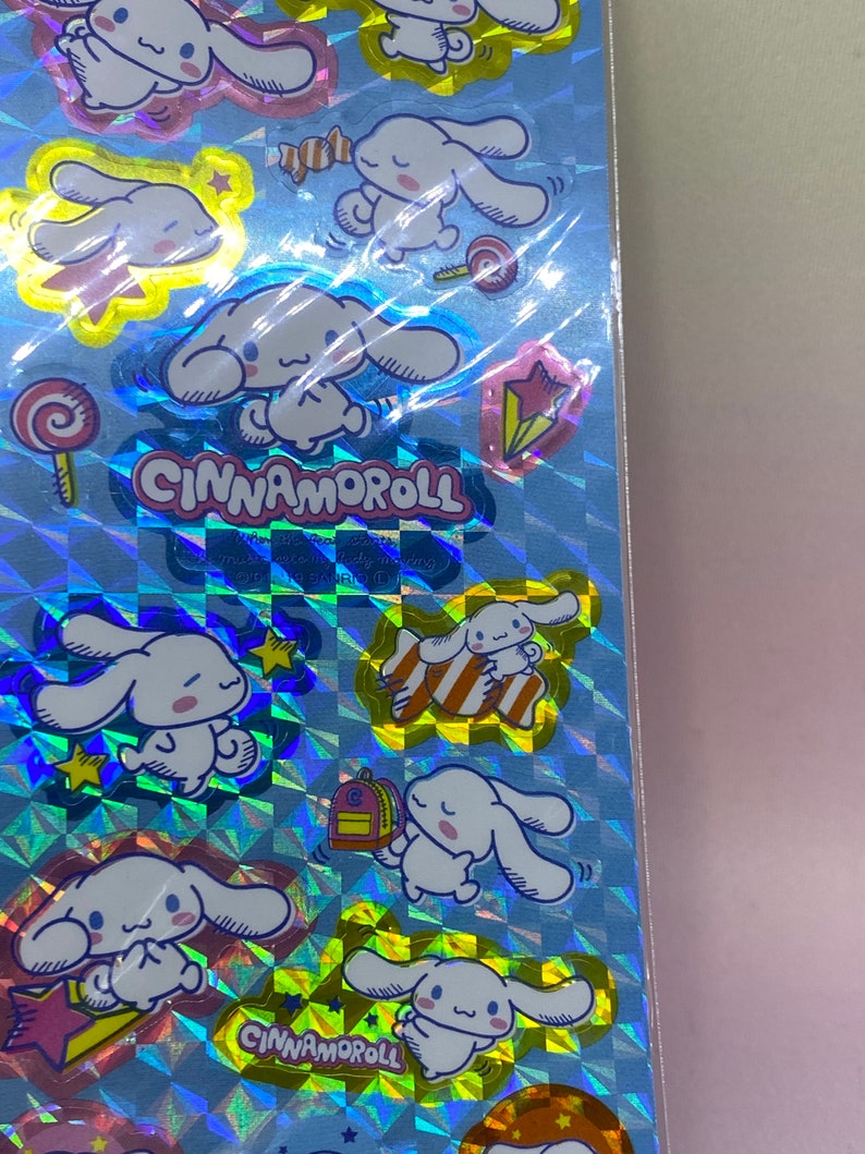 Cinnamoroll Holographic Seal Sticker Sheet - Etsy Singapore