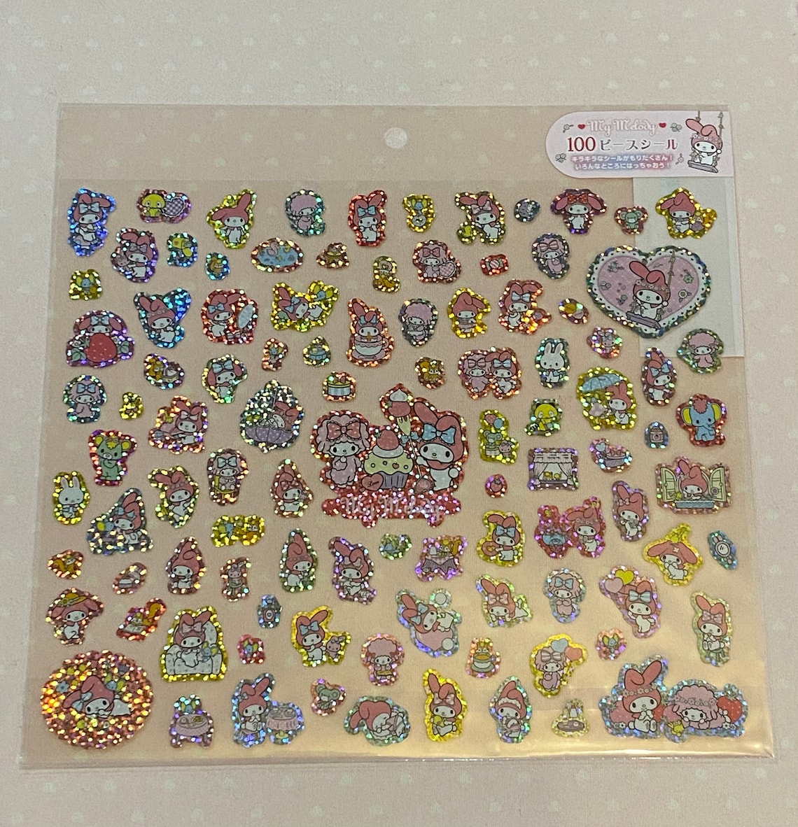 Large My Melody 100 Sticker Sheet - Etsy