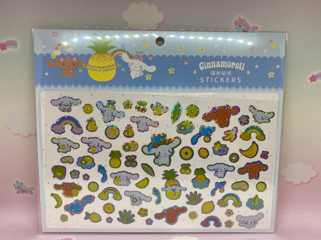 Large Cinnamoroll Holographic Sticker Sheet - Etsy