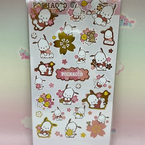 2022 Pochacco Sakura Collection Sticker Sheet - Etsy