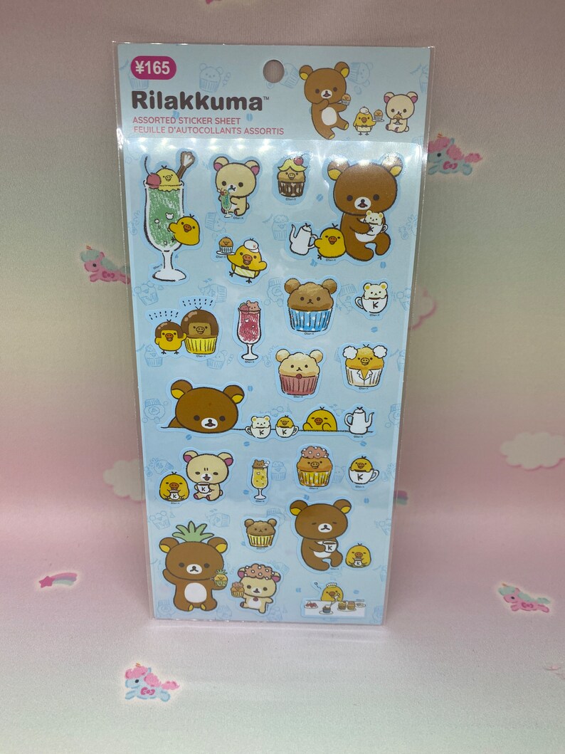 New 2023 Rilakkuma and Jinbesan Sticker Sheet (pick One) - Etsy