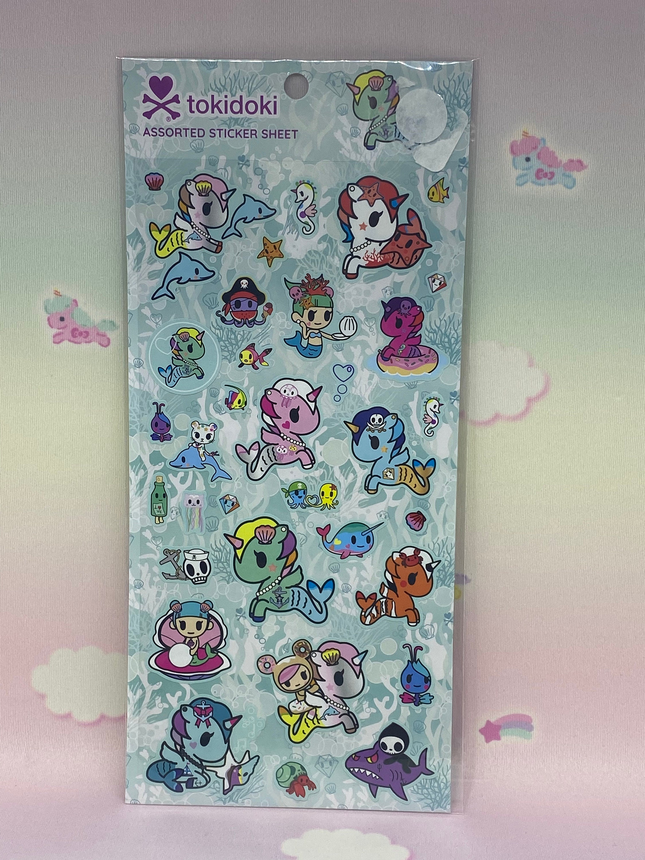 2021 Tokidoki Mermaid Blue Sticker Sheet | Etsy