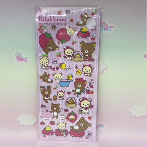 Daiso Rilakkuma Sticker Sheet - Etsy