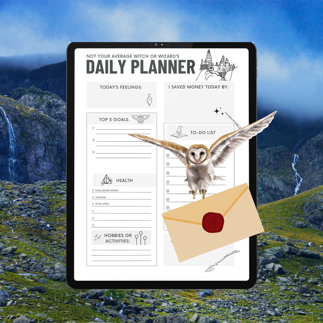 Magical Daily Planner Not for Your Average Muggle - Etsy