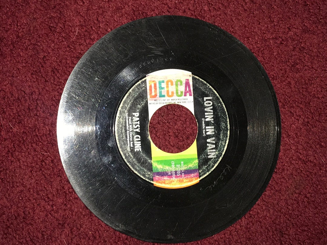 Patsy Cline I Fall to Pieces/ Lovin in Vain Decca 45 Rpm - Etsy