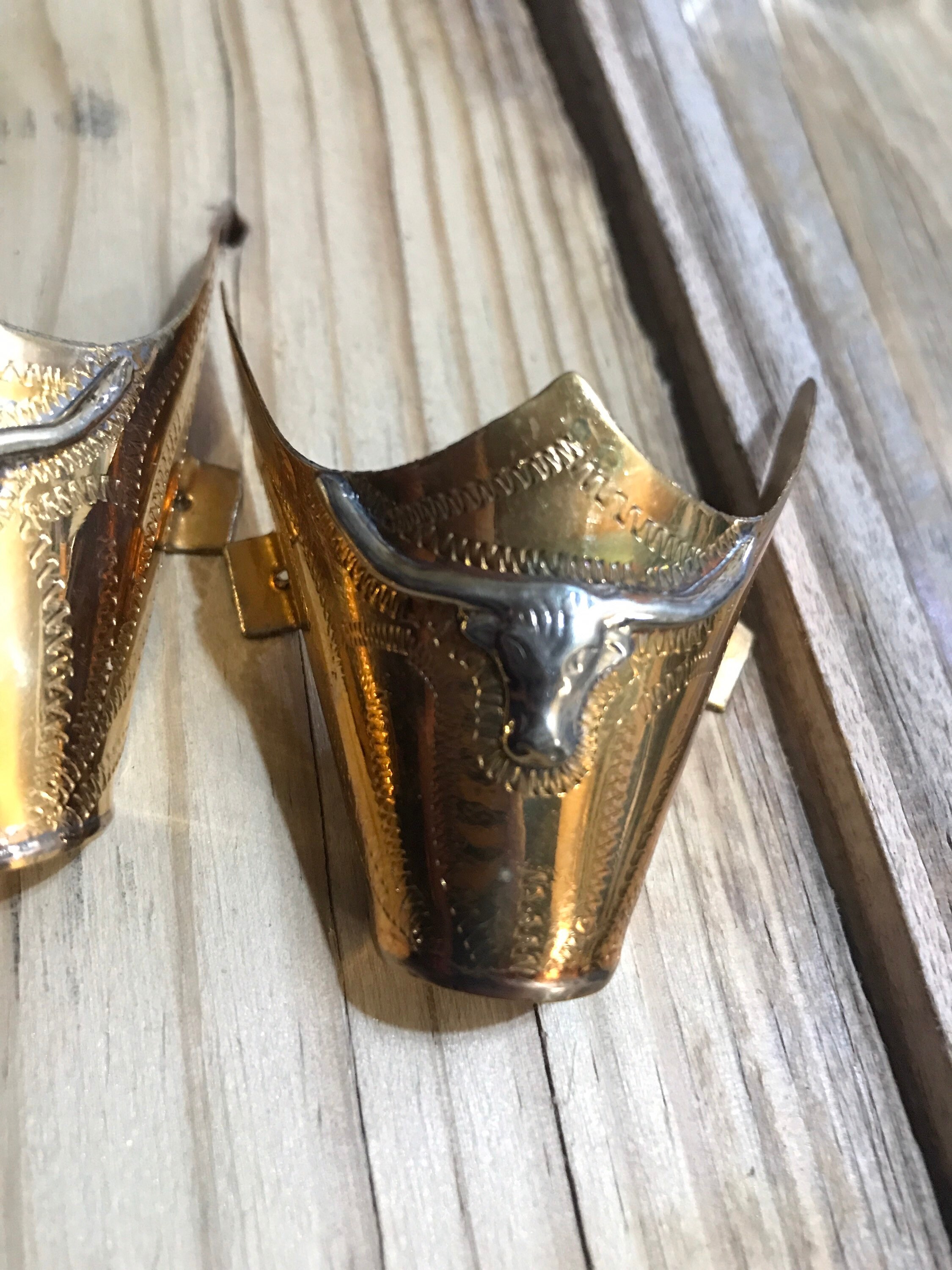 Vintage Cowboy Longhorn Copper Boot Tips - Etsy Canada