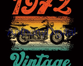 50th Birthday Motorcycle | Etsy