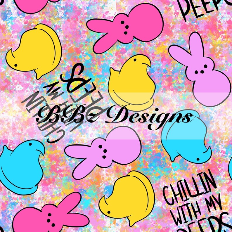 Chillin With My Peeps, Eastern Seamless File, Seamless File, Seamless ...