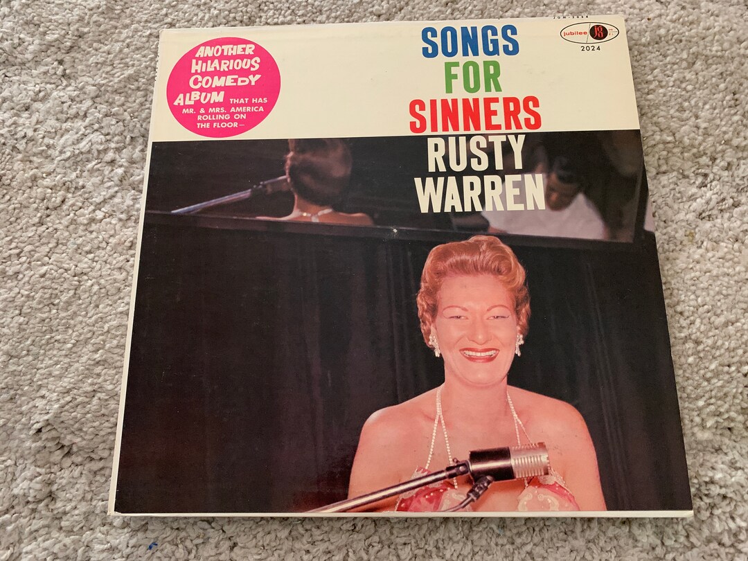 RUSTY WARREN Songs for Sinners RARE 1959 naughty 'n Bawdy Classic party ...