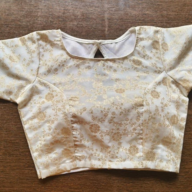 White Brocade - Etsy