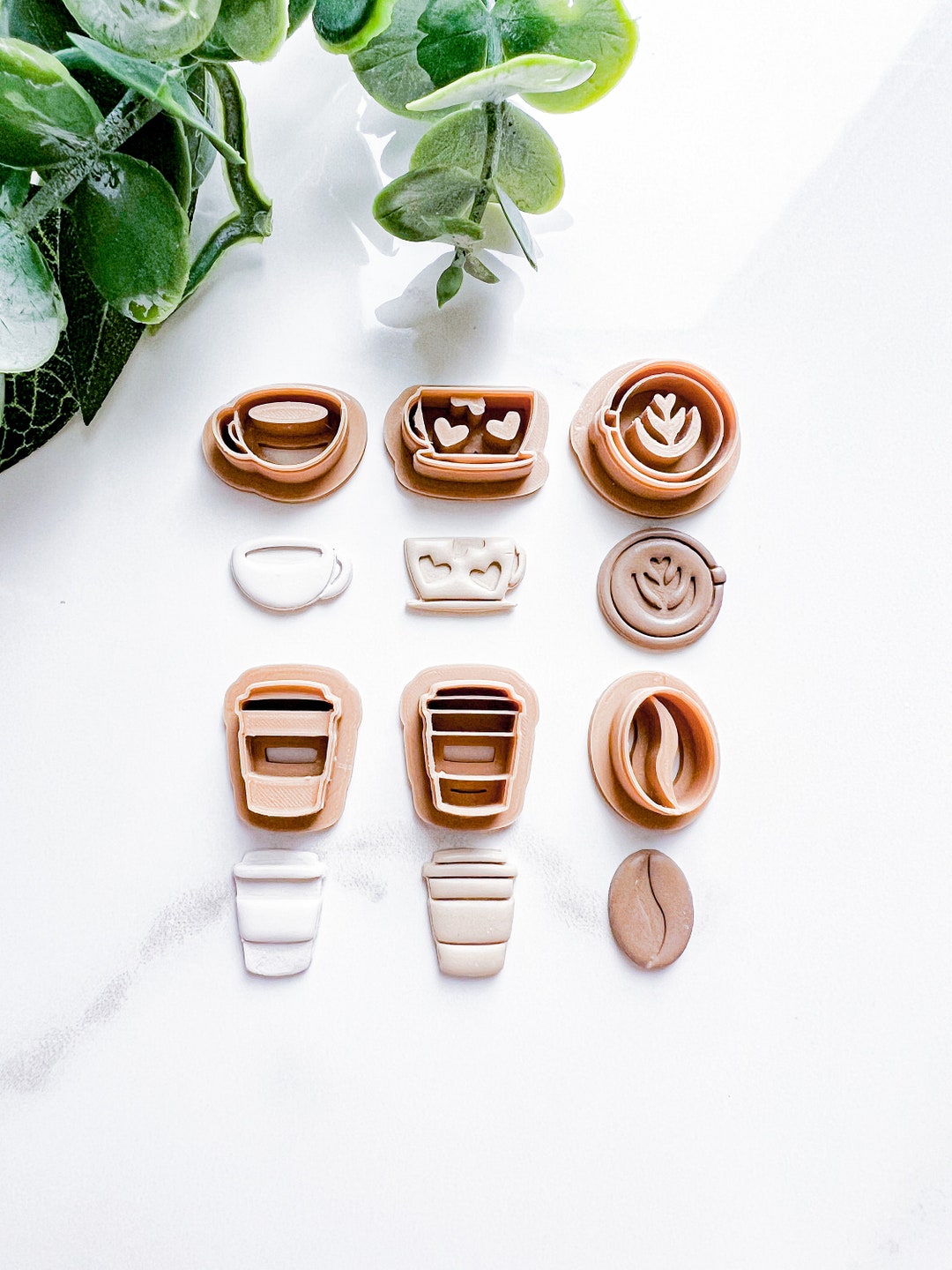 Coffee Studs Cutters | Polymer Clay Cutter | Cafe Themed | Studs Cutter ...