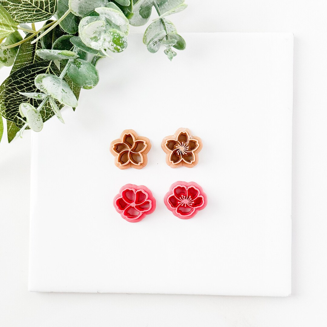 Sakura Stud Cutters Cherry Blossom Clay Cutter Polymer Clay Cutter - Etsy