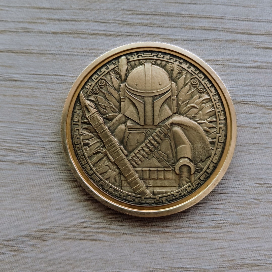 Mandalorian Lego Brass Coin Two Sides - Etsy Canada