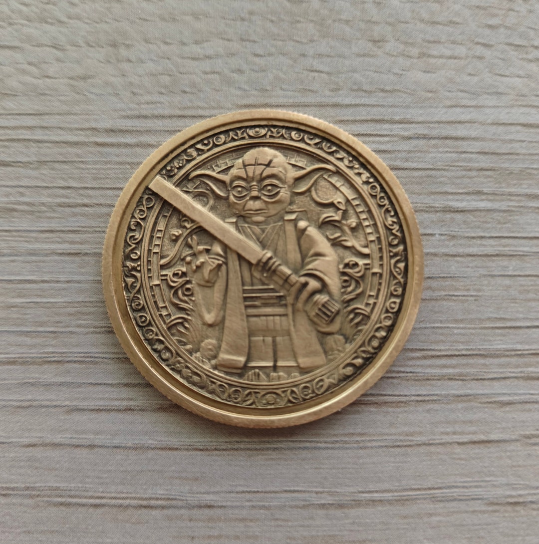 Light Side / Dark Side Star Wars Lego Brass Coin - Etsy