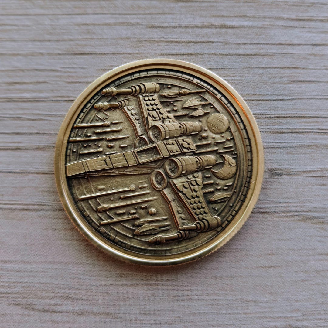 Light Side / Dark Side Star Wars Lego Brass Coin - Etsy