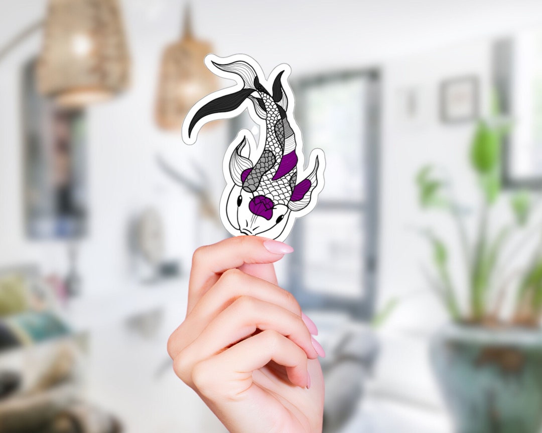 Koi Asexual Sticker, Waterproof Asexual Pride Decals, Ace Pride, Ace ...