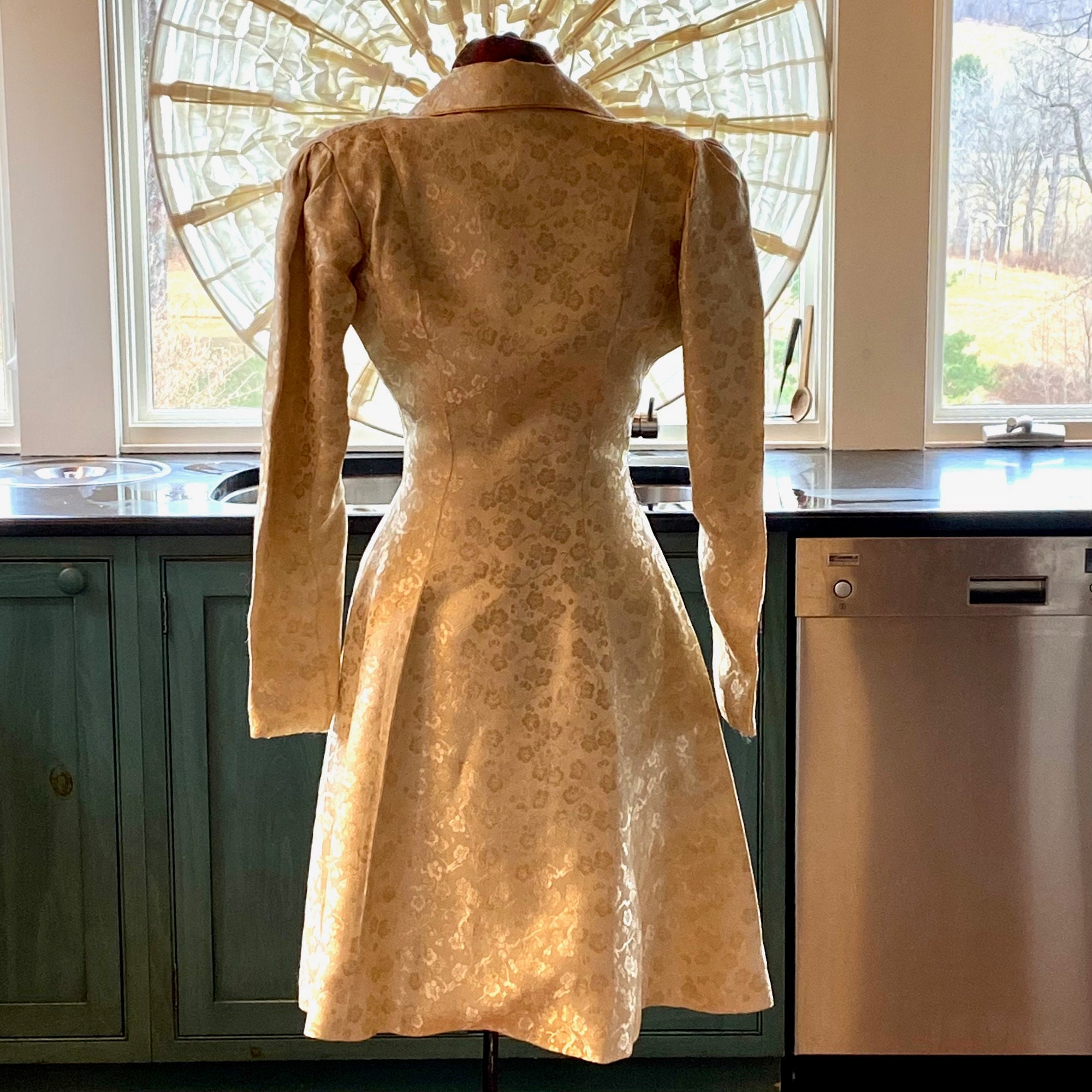 Vintage 1950s Silk Gold Brocade Jacket Japanese Rare Mid - Etsy