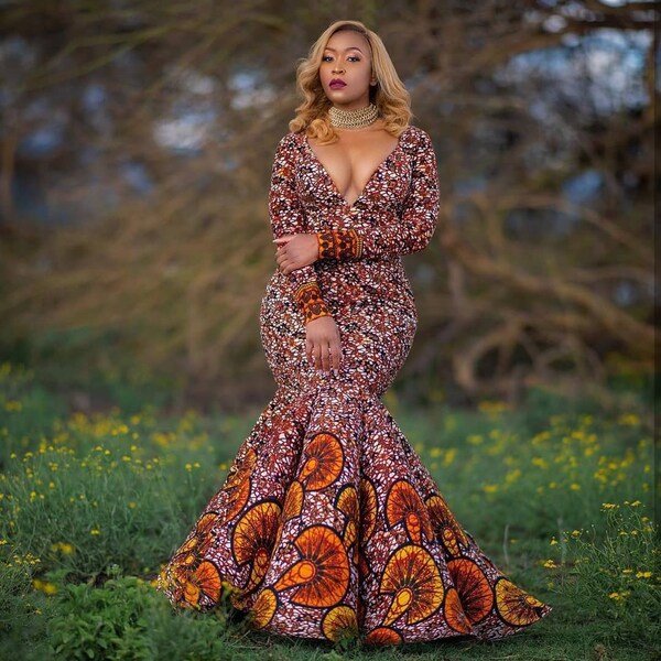 Ankara Prom Dress - Etsy