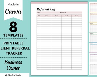 Client Referral Log - Etsy