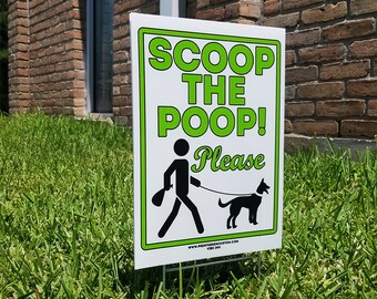 Scoop Your Poop Signs - Etsy