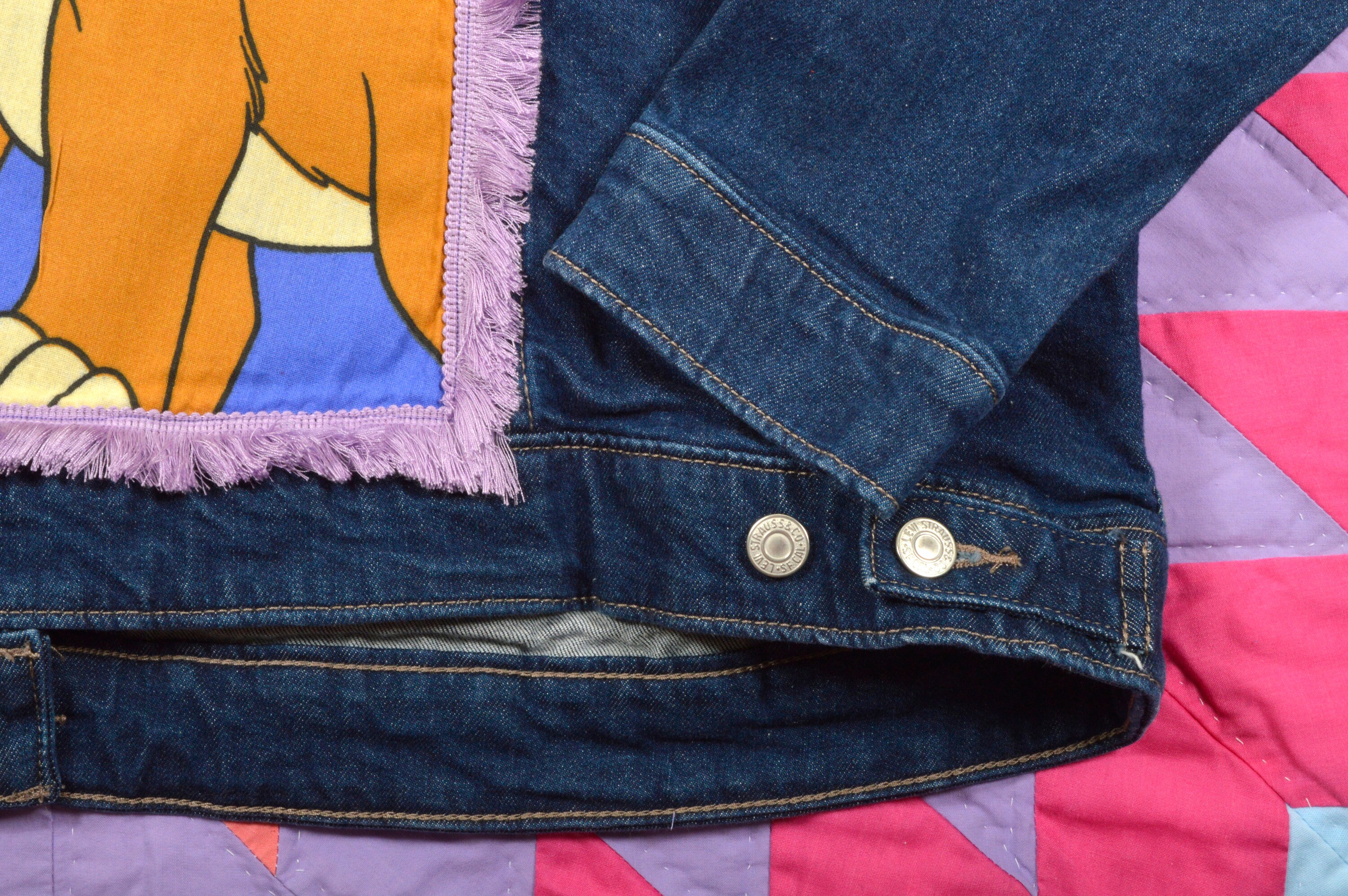 Disney Lion King Jacket Levi's 3X Plus Size Dark Wash Denim Customized ...