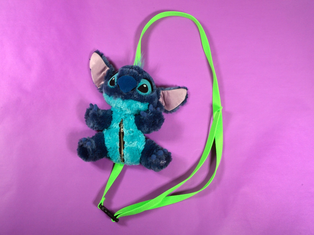 Disney Stitch Plush Fanny Pack Purse Upcycled Stuffed Animal Classic ...