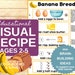 Banana Bread Recipe Card for Kids From Childrens Cookbook, Toddler ...