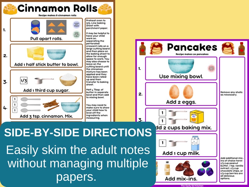 Bundle Kids Recipe Book, Preschool Cookbook Printable, Birthday Gift ...